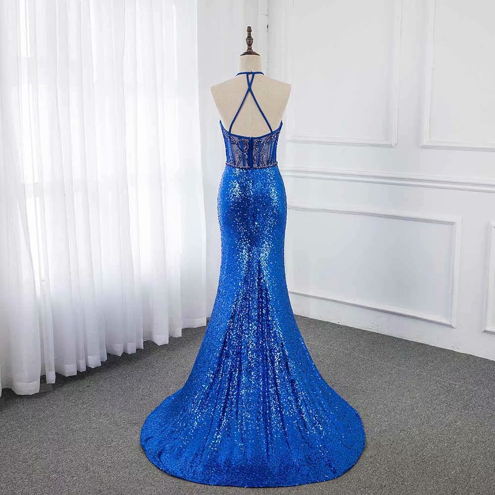 2019 Luxury Evening Dress Pageant Dresses V-neck Beading Fashion ...