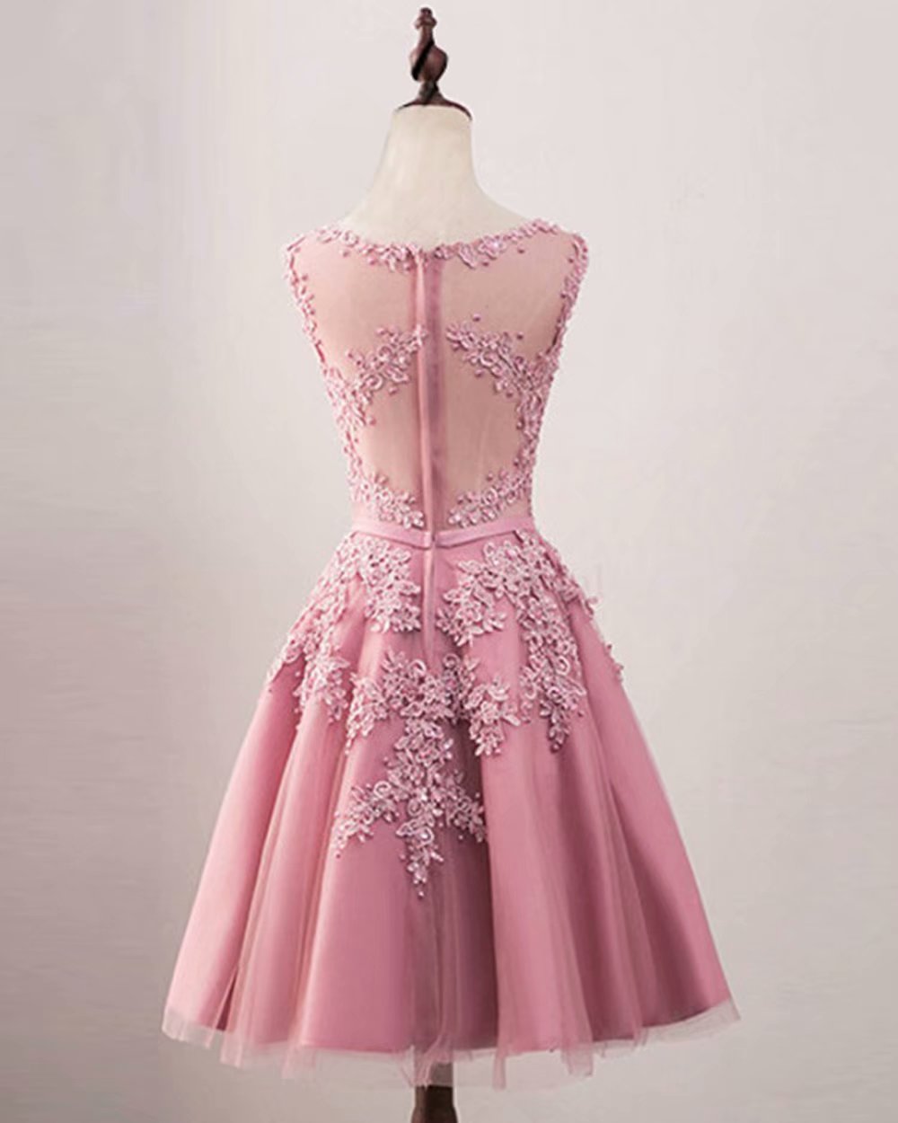 Sexy Cheap Women Pink Short Prom Dresses 2019 Sexy Prom Dress Scoop ...
