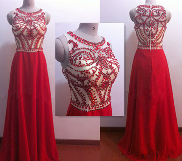 Prom Dress,prom Dresses, Red Prom Dresses,long Prom Dresses,luxury ...
