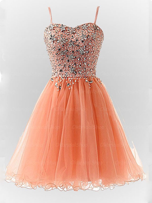 Mini Orange Evening Dress , Graduation Dresses 2016,party Dresses ...